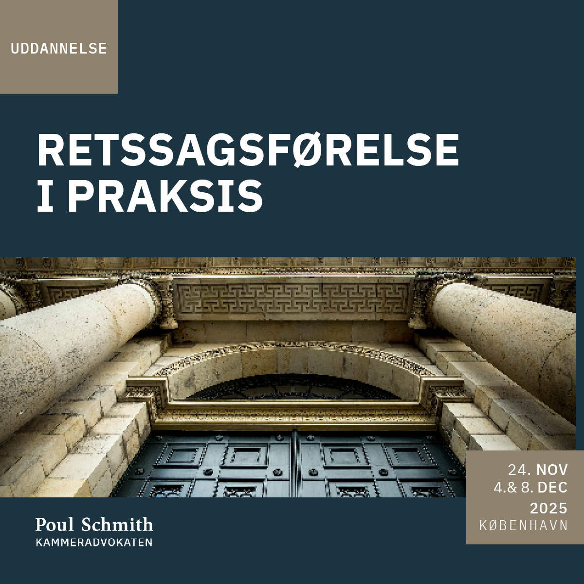 Deltag i Retssagsførelse i praksis | Vinter 2025